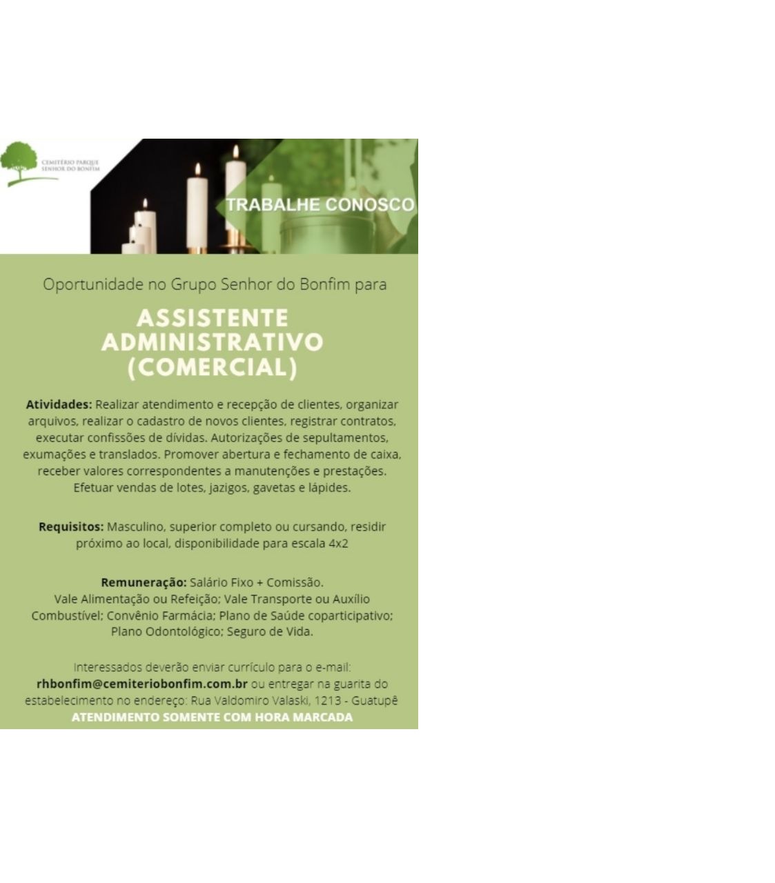 Assistente Administrativo (10/09) - Central de Carreiras UniOpet