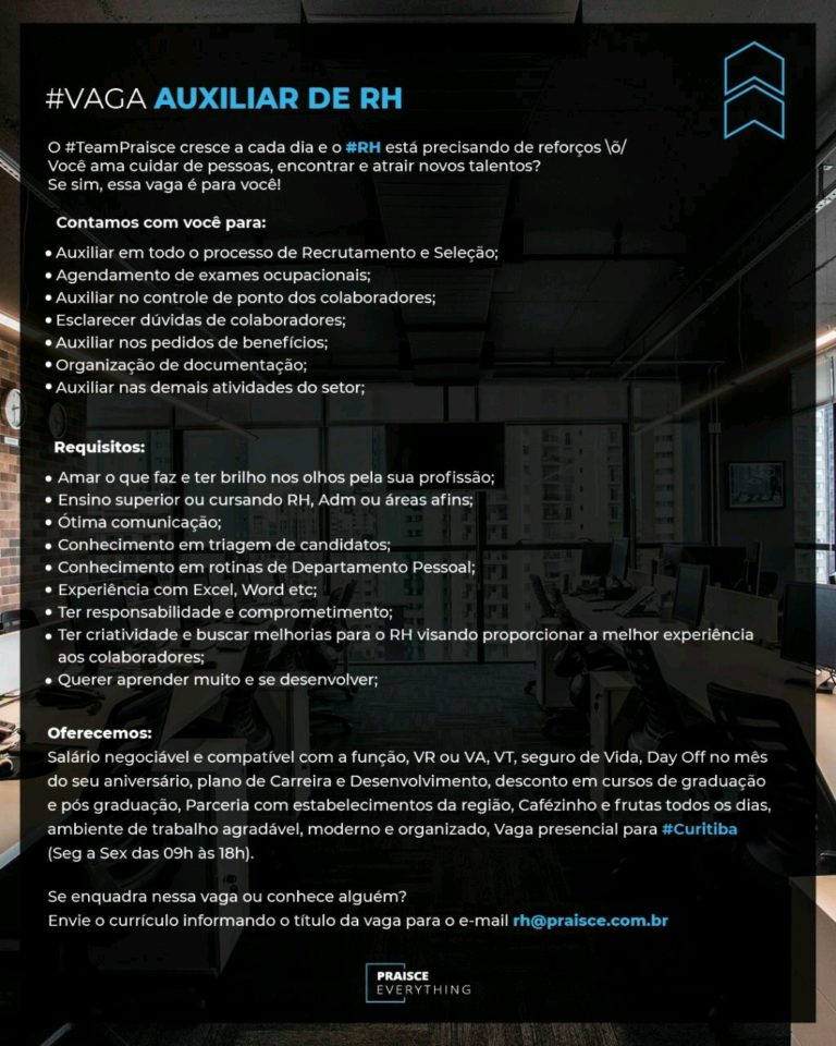 Auxiliar de RH (06/04) - Central de Carreiras UniOpet