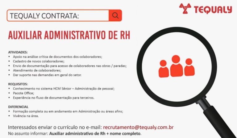 Vaga Auxiliar de RH (11/05) - Central de Carreiras UniOpet