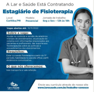 Estágio de Fisioterapia (25/10/22) - Central de Carreiras UniOpet