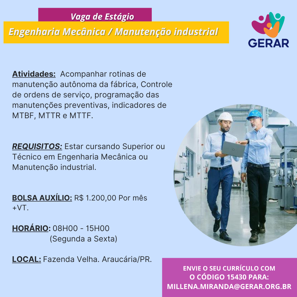 Estágio Engenharia Mecânica (19/07/23) - Central de Carreiras UniOpet Estágio Engenharia Mecânica (19/07/23) - Central de Carreiras UniOpet